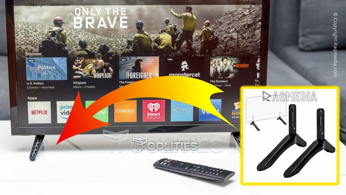 How to Install or Remove Smart TV Stand Legs? - TooliTies